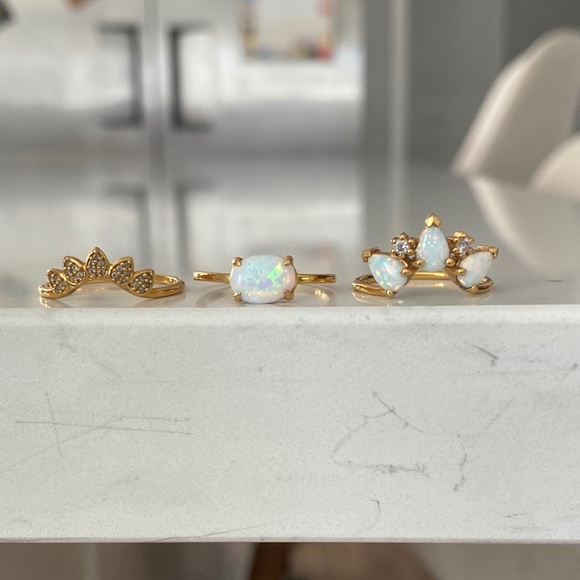 Local Eclectic | Jewelry | Local Eclectic Opal Stacking Ring Set | Poshmark